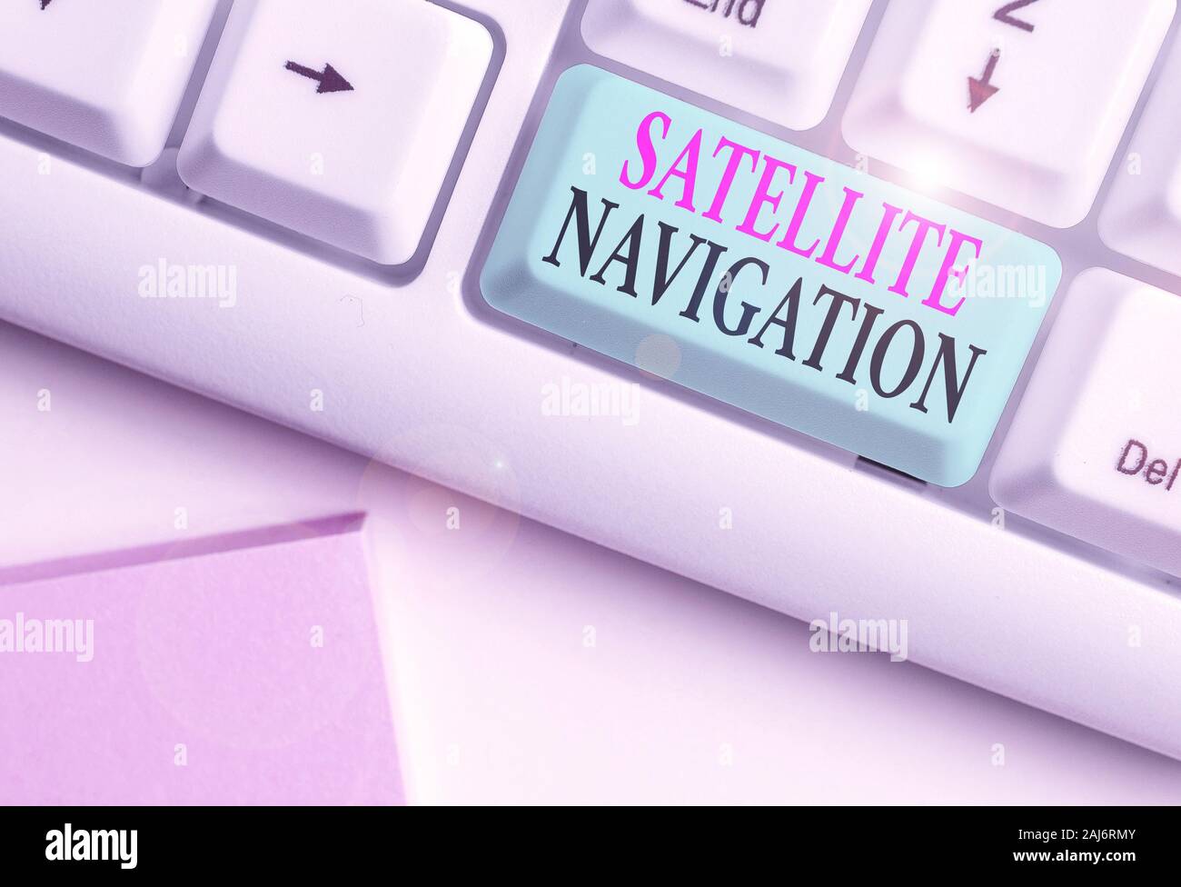 Conceptual hand writing showing Satellite Navigation. Concept meaning ...