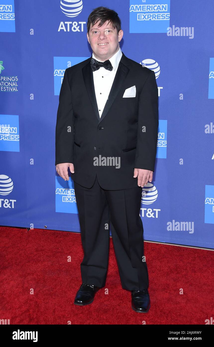 January 2, 2020, Palm Springs, California, USA: Zack Gottsagen arrives ...