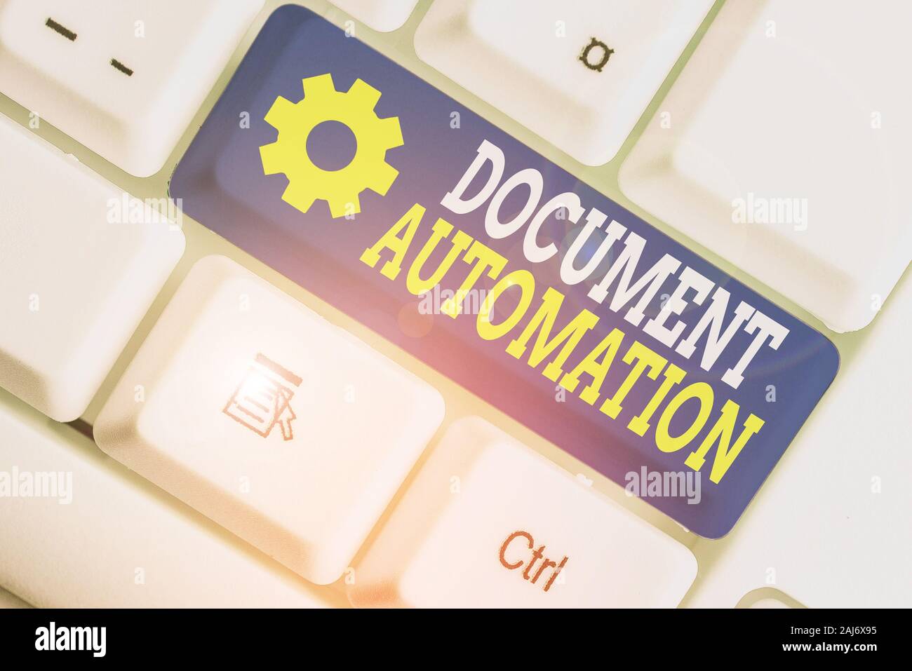 Writing Note Showing Document Automation Business Concept For Workflows That Assist In Creation