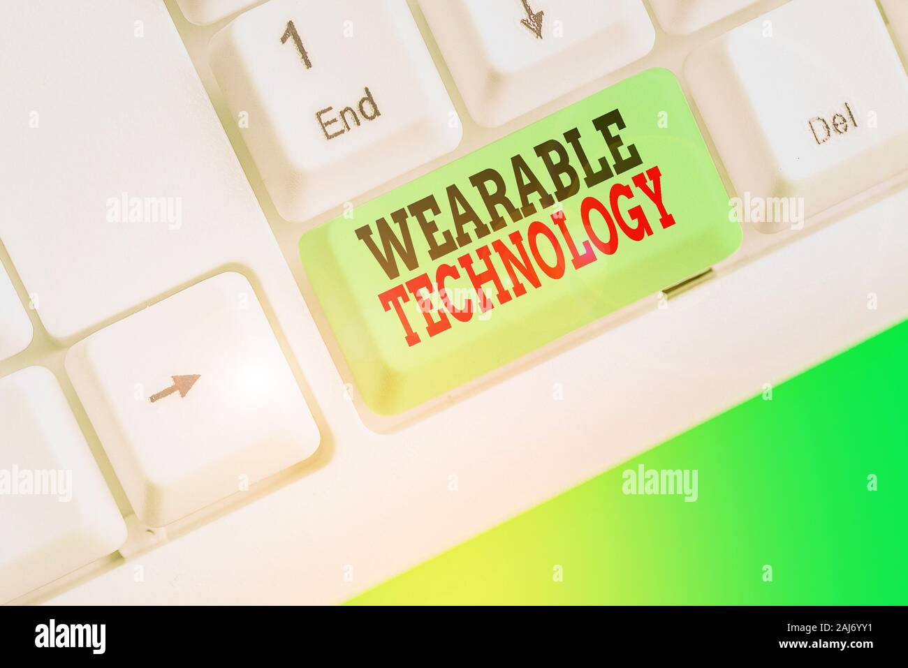 Conceptual hand writing showing Wearable Technology. Concept meaning ...