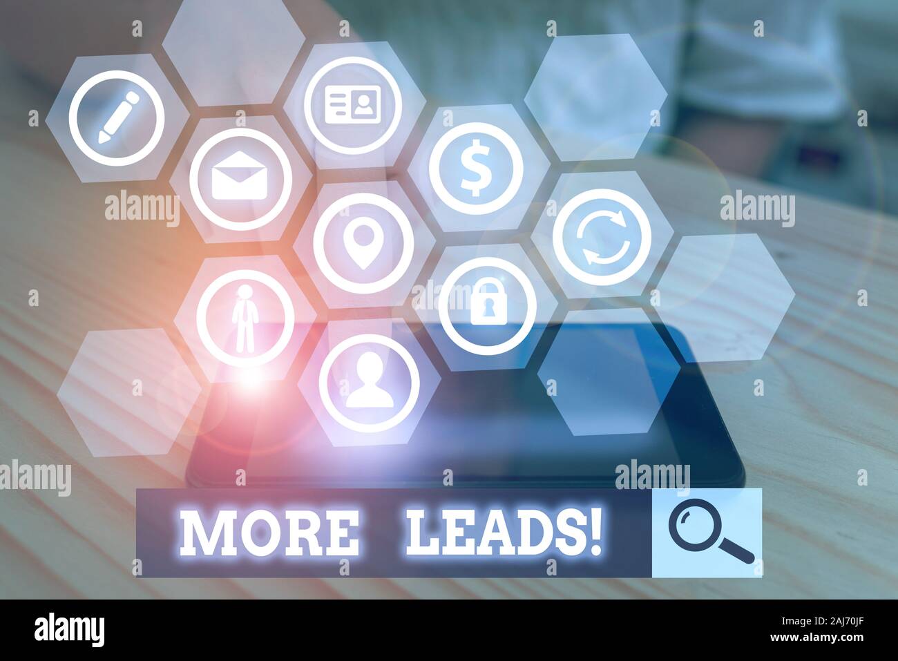 Writing note showing More Leads. Business concept for initiation of ...