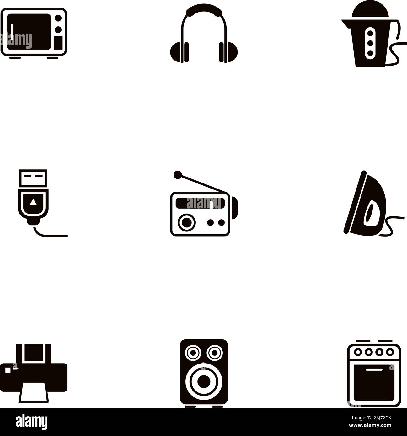 Cable audio devices Cut Out Stock Images & Pictures - Alamy