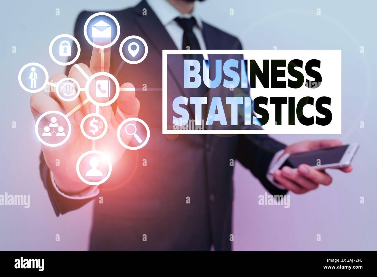 Conceptual hand writing showing Business Statistics. Concept meaning ...