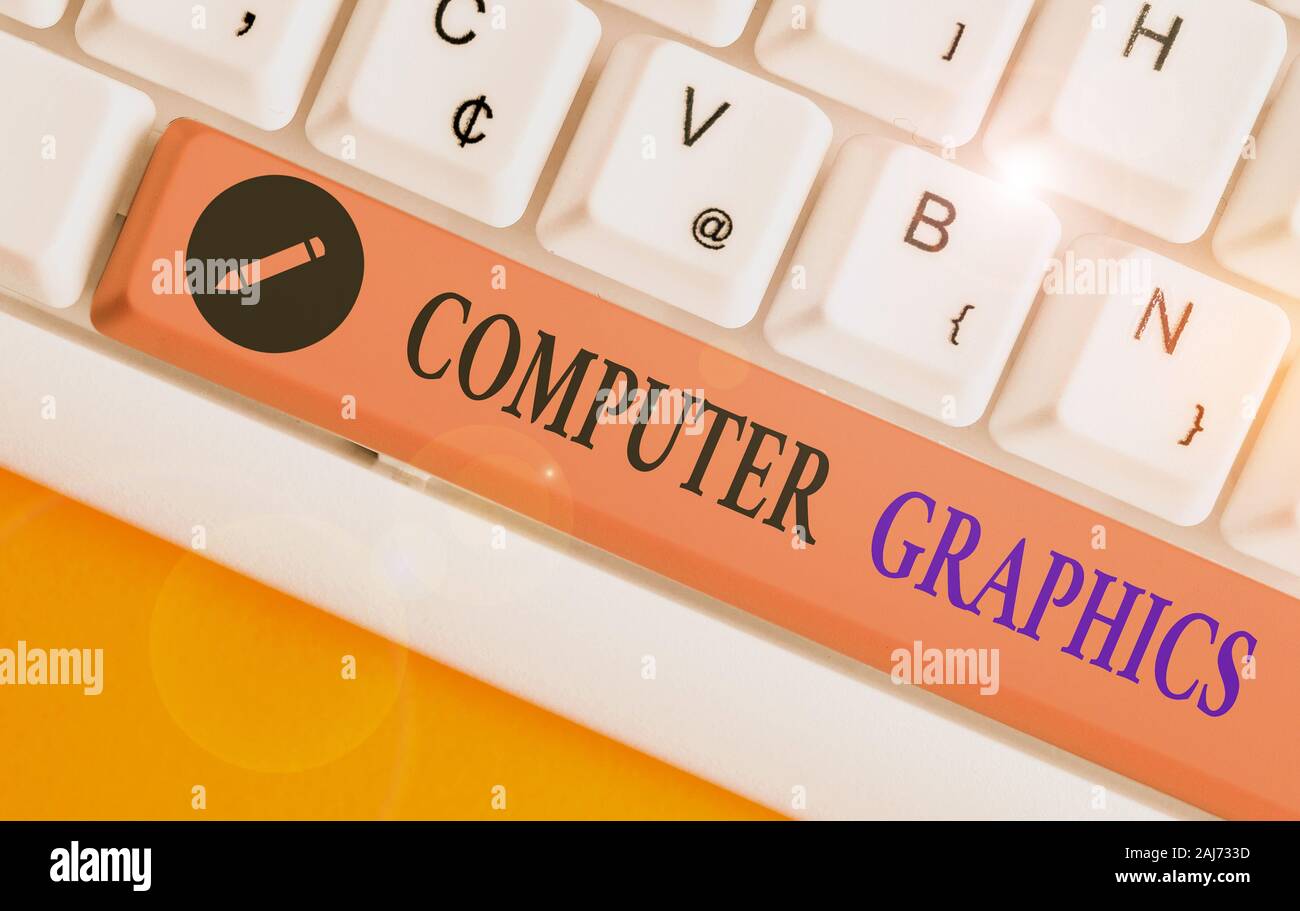Conceptual hand writing showing Computer Graphics. Concept meaning ...
