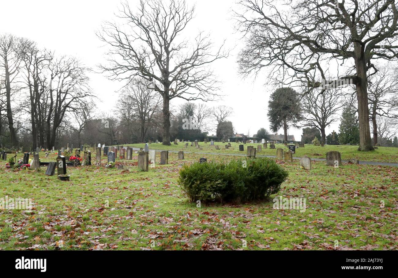 A view of the area in Haywards Heath Cemetery, West Sussex, where a ...