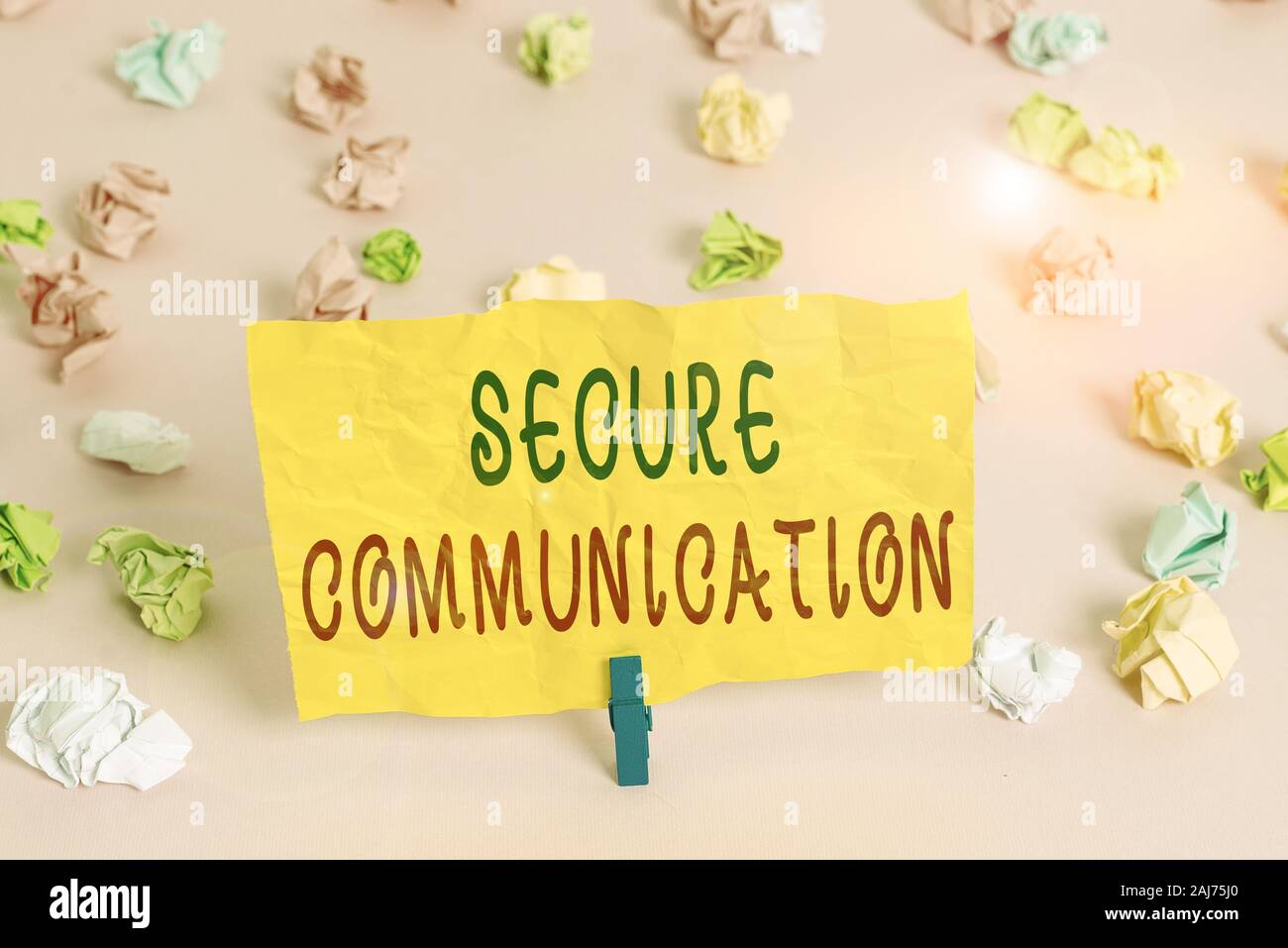 Handwriting Text Writing Secure Communication Conceptual Photo Preventing Unauthorized