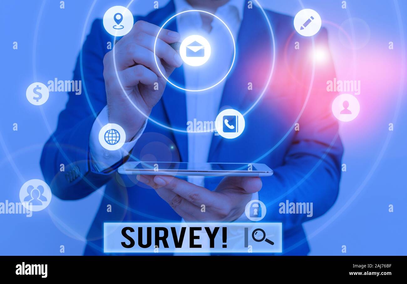 Handwriting text writing Survey. Conceptual photo research method used ...