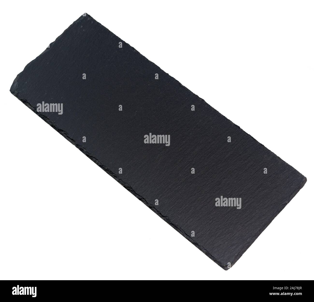 Slate tray isolated on white background Stock Photo - Alamy