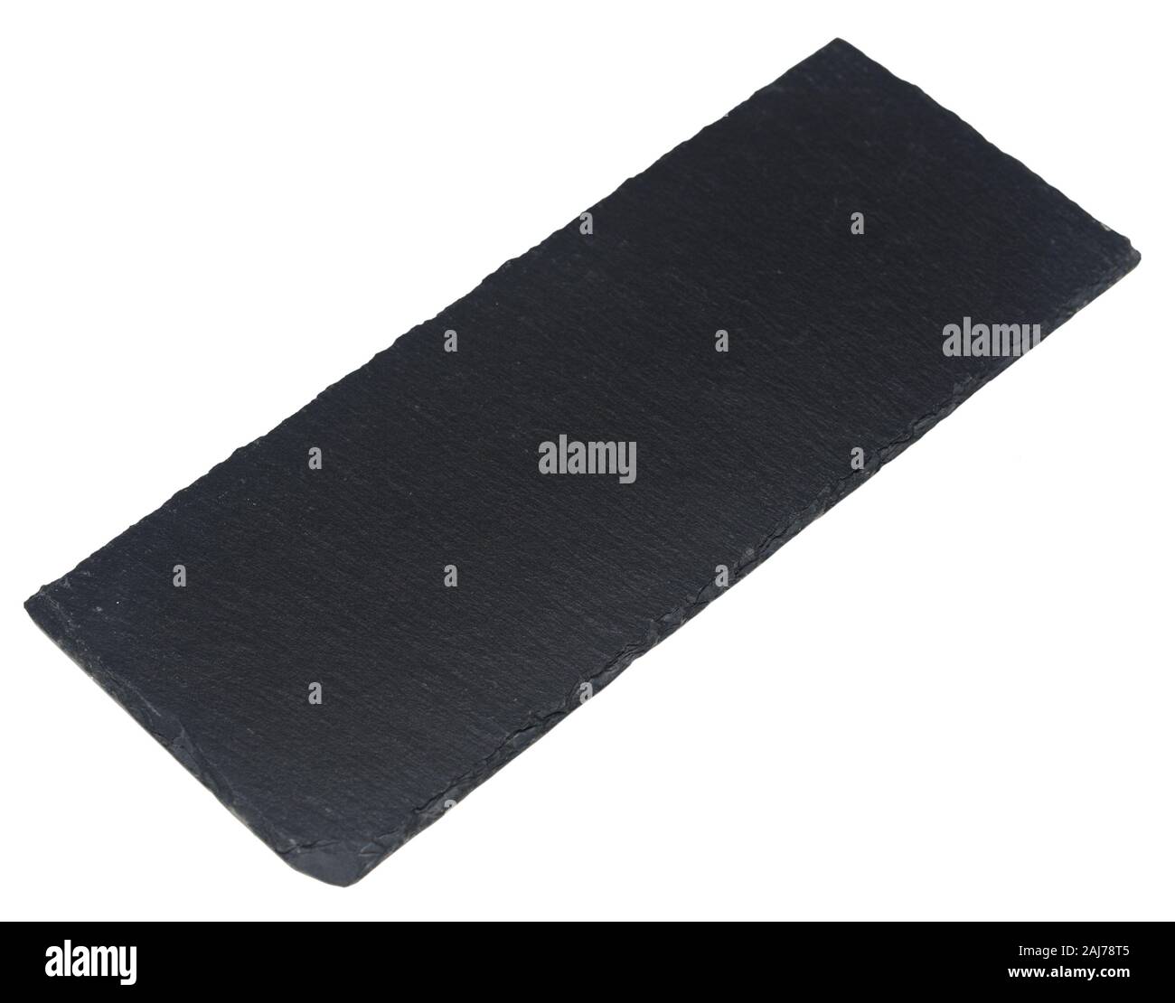 Slate tray isolated on white background Stock Photo - Alamy