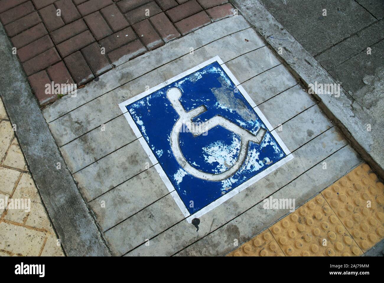 Wheel chair ramp, Manila, Philippines Stock Photo - Alamy