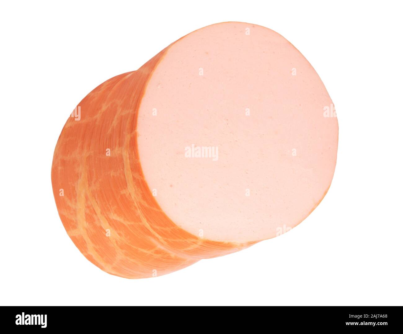 One Sausage Isolated Stock Photo - Alamy