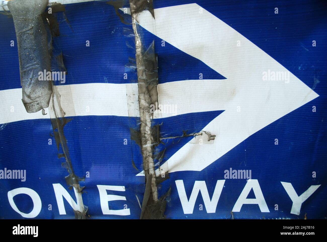 One Way Sign, Manila, Philippines Stock Photo - Alamy