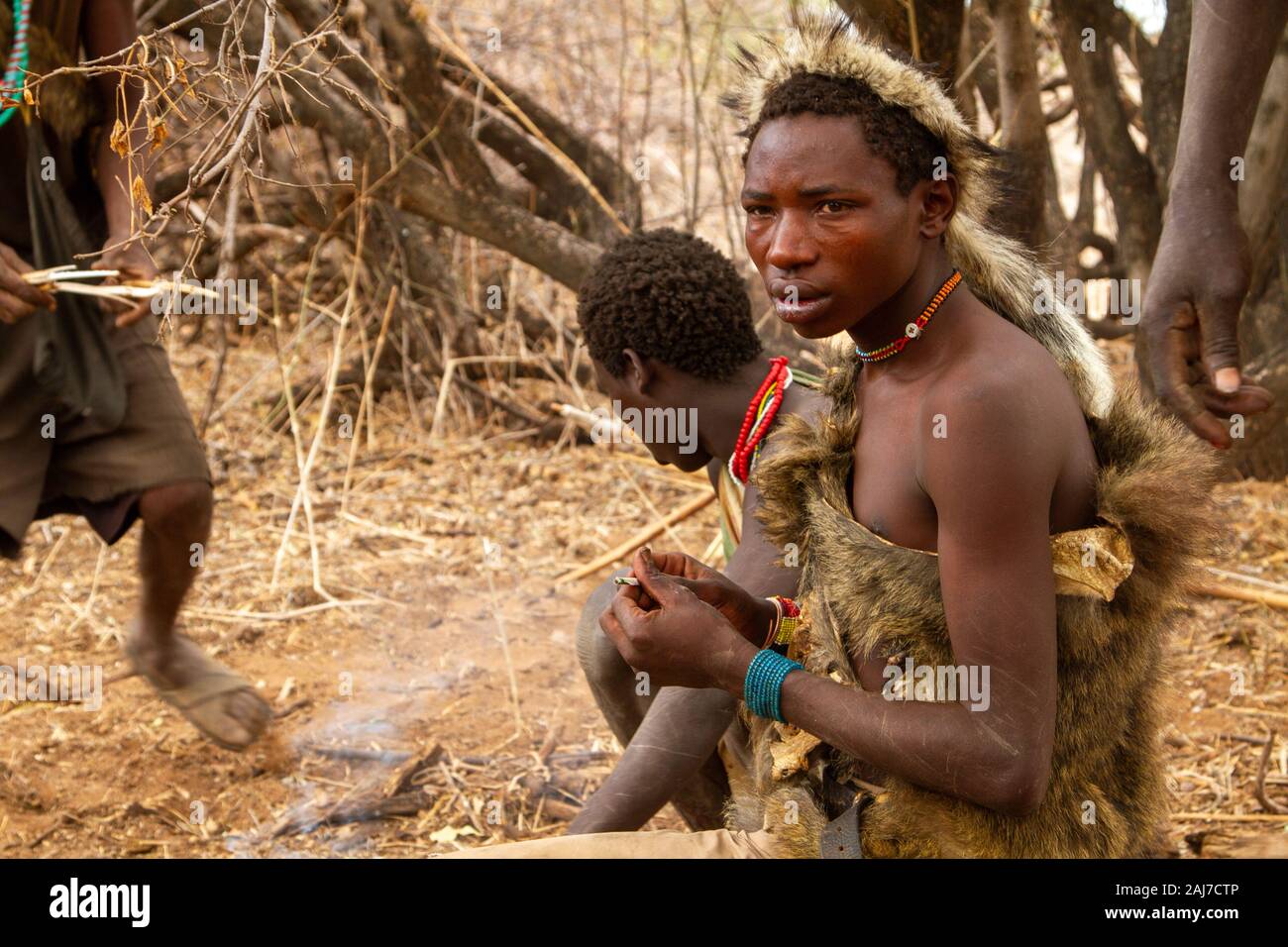 Hadzabe are an indigenous ethnic group in north-central Tanzania Stock ...
