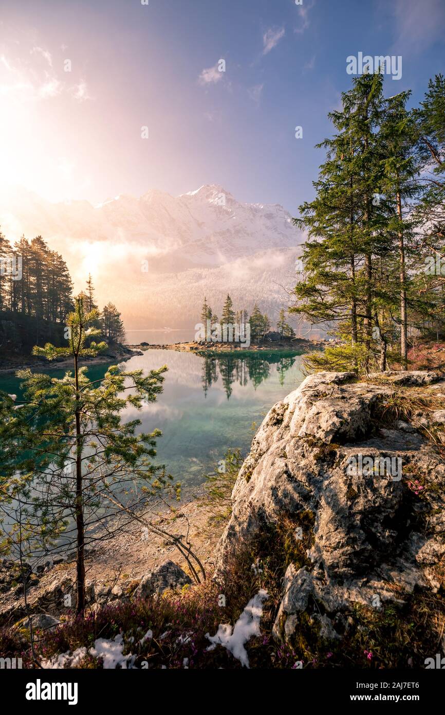 Insel eibsee hi-res stock photography and images - Alamy