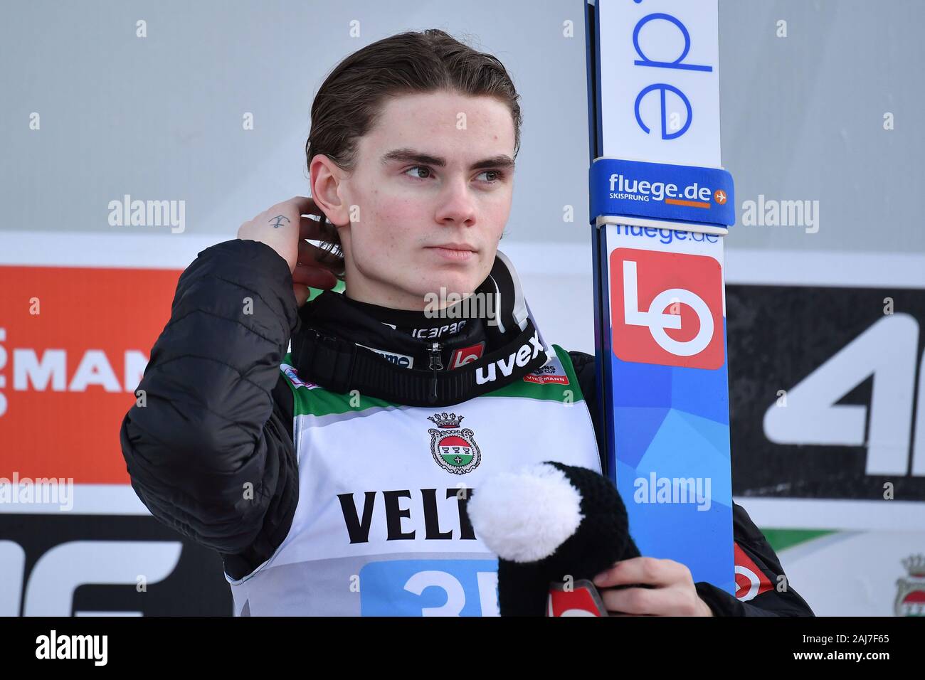 Marius LINDVIK (NOR), winner, award ceremony, action, single image, cut ...