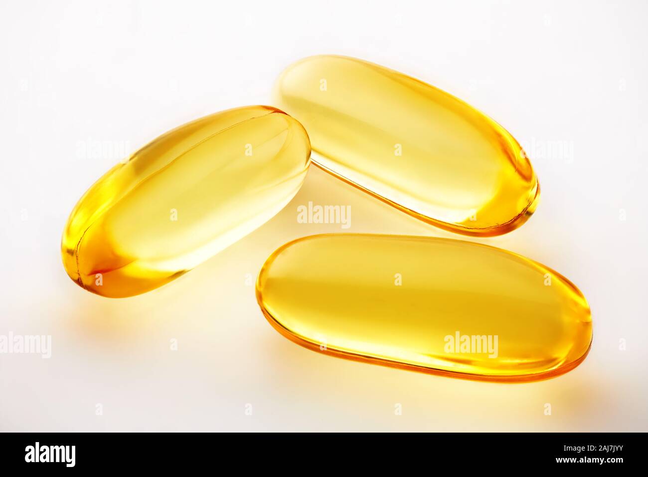 Omega 3 fish oil, gel capsules, food supplement for health care ...