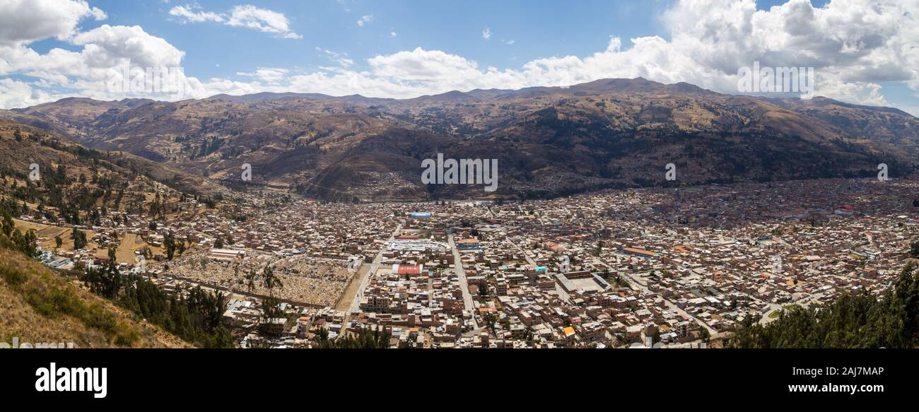 Panoramic View of Huaraz, Peru Stock Photo - Alamy