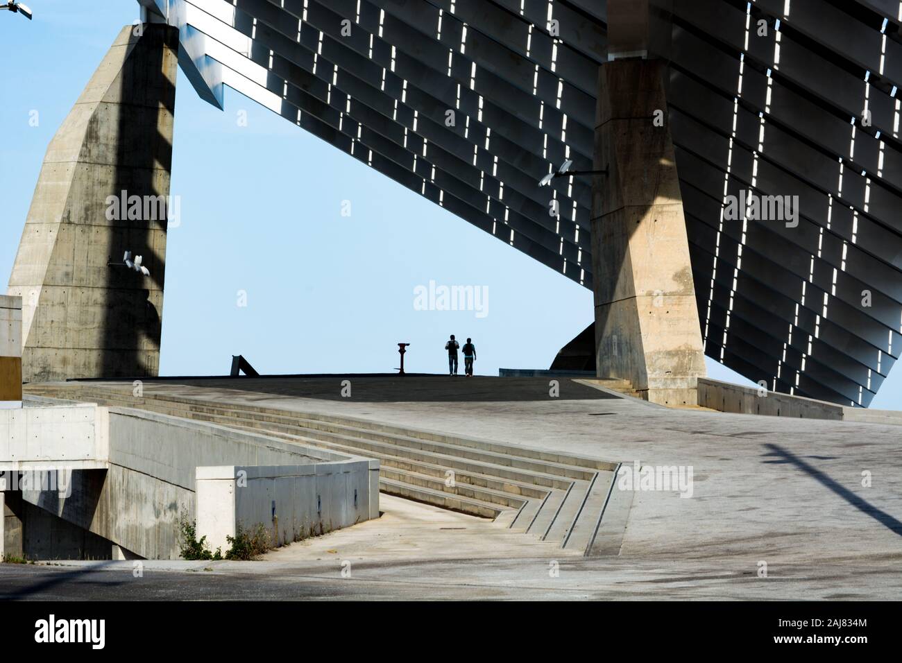 Green Energy for life? A huge solar panel installed in the Parc del ...