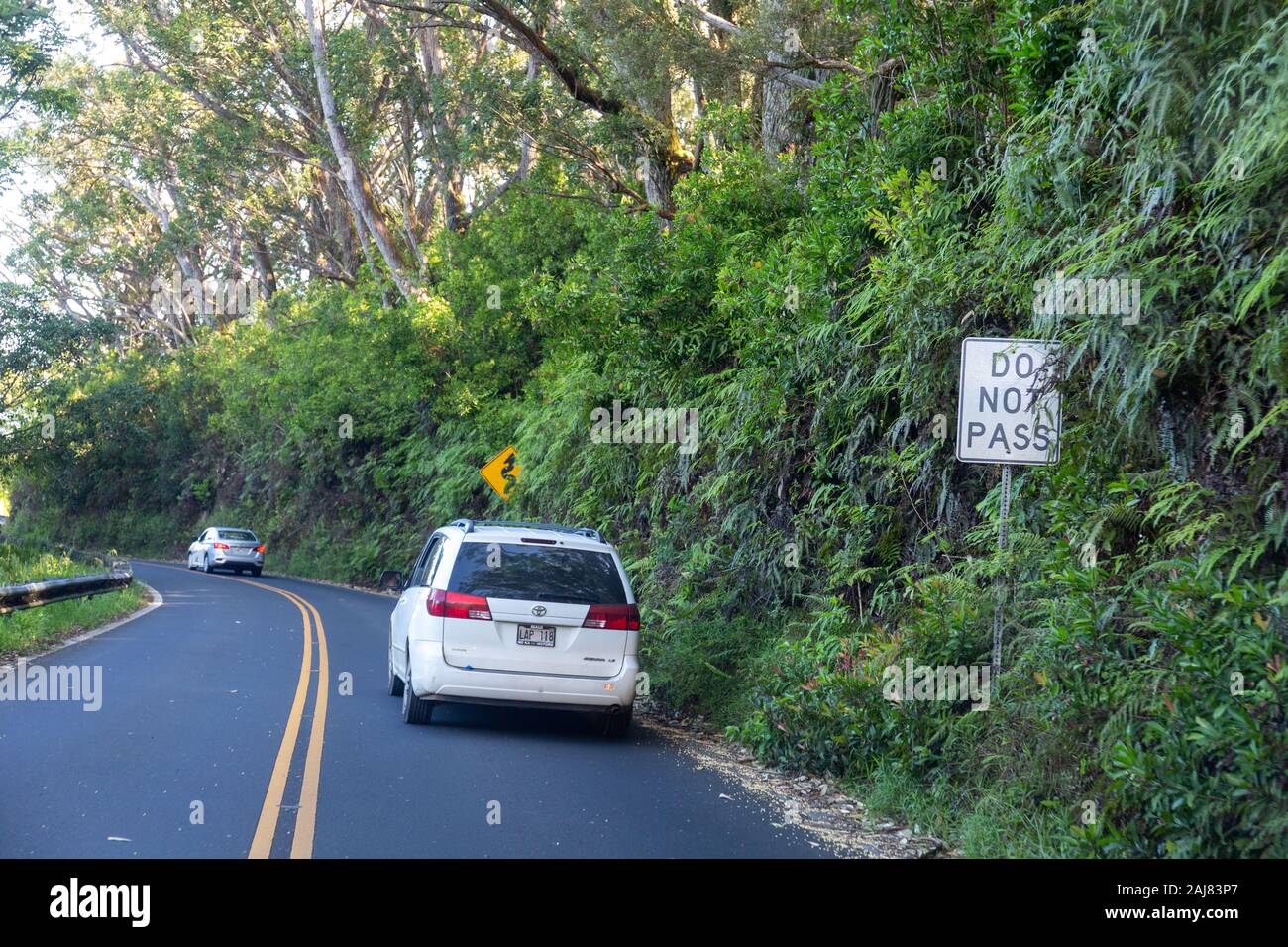 Hana road sign hi-res stock photography and images - Alamy