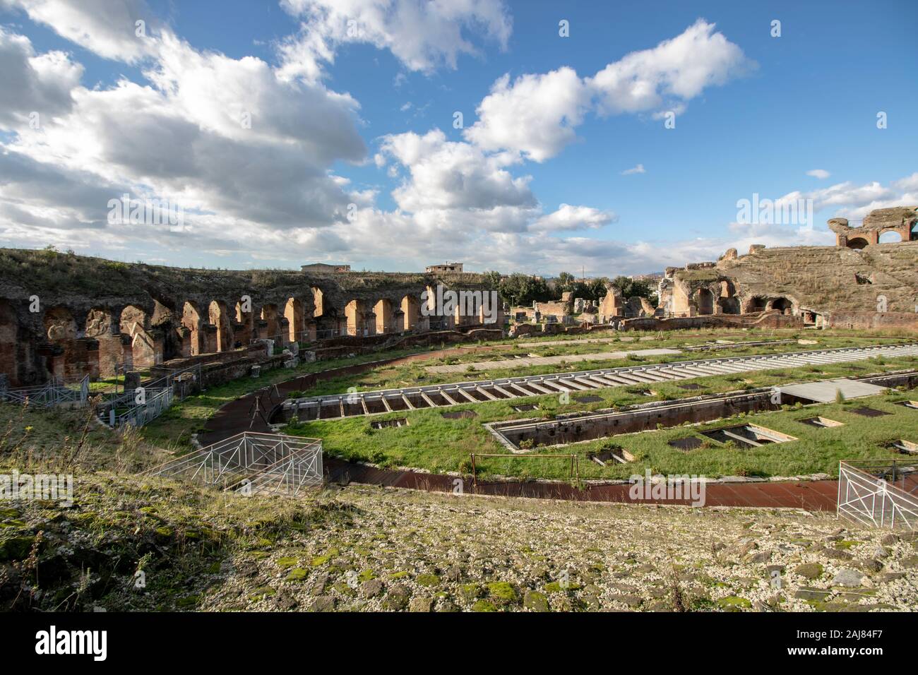 Roman amphiteathre in the city of Capua, second only to the Colosseum ...