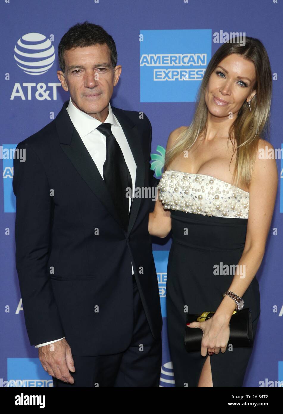 Palm Springs, California, USA. 2nd Jan, 2020. Antonio Banderas, Nicole ...