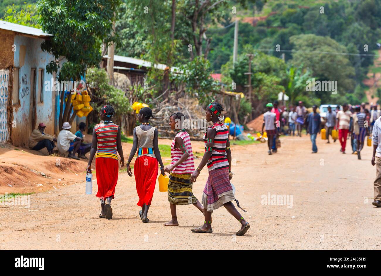 Banna people, Omo valley, Naciones, Ethiopia, Africa Stock Photo - Alamy