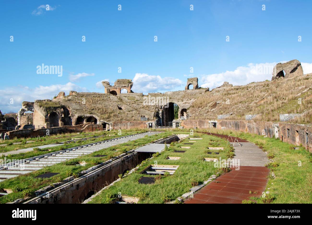 Roman amphiteathre in the city of Capua, second only to the Colosseum ...