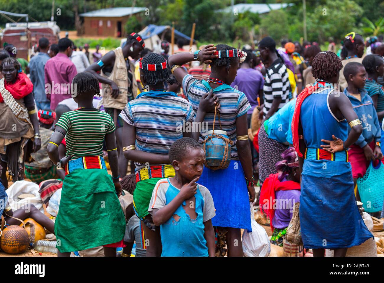Banna people, Omo valley, Naciones, Ethiopia, Africa Stock Photo - Alamy