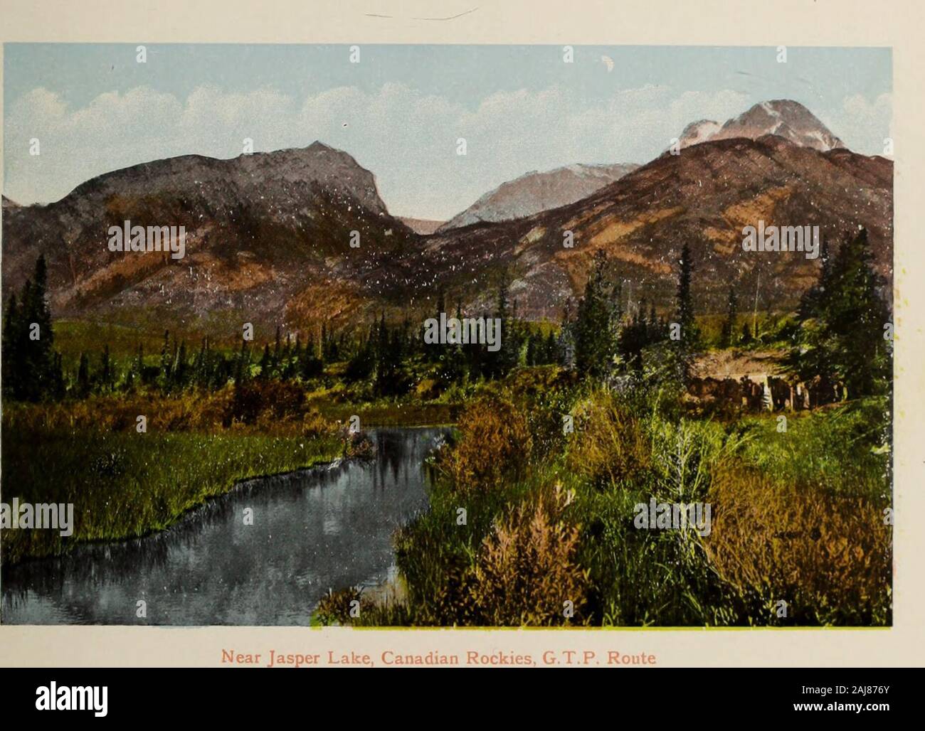 Souvenir of Edmonton, Alta . Lake Helna. Mount Robson, Canadian Rockies ...