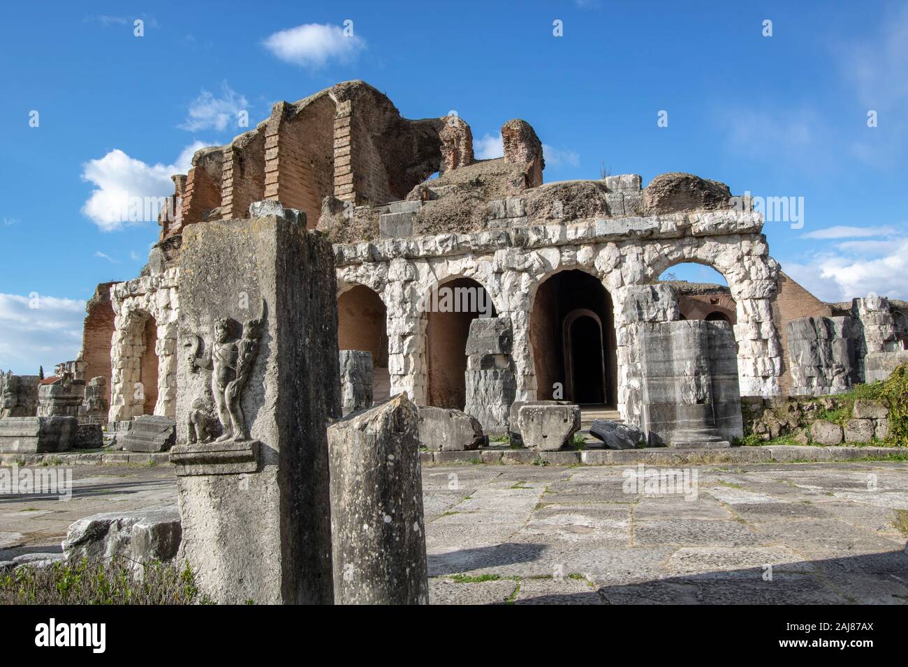 Roman amphiteathre in the city of Capua, second only to the Colosseum ...