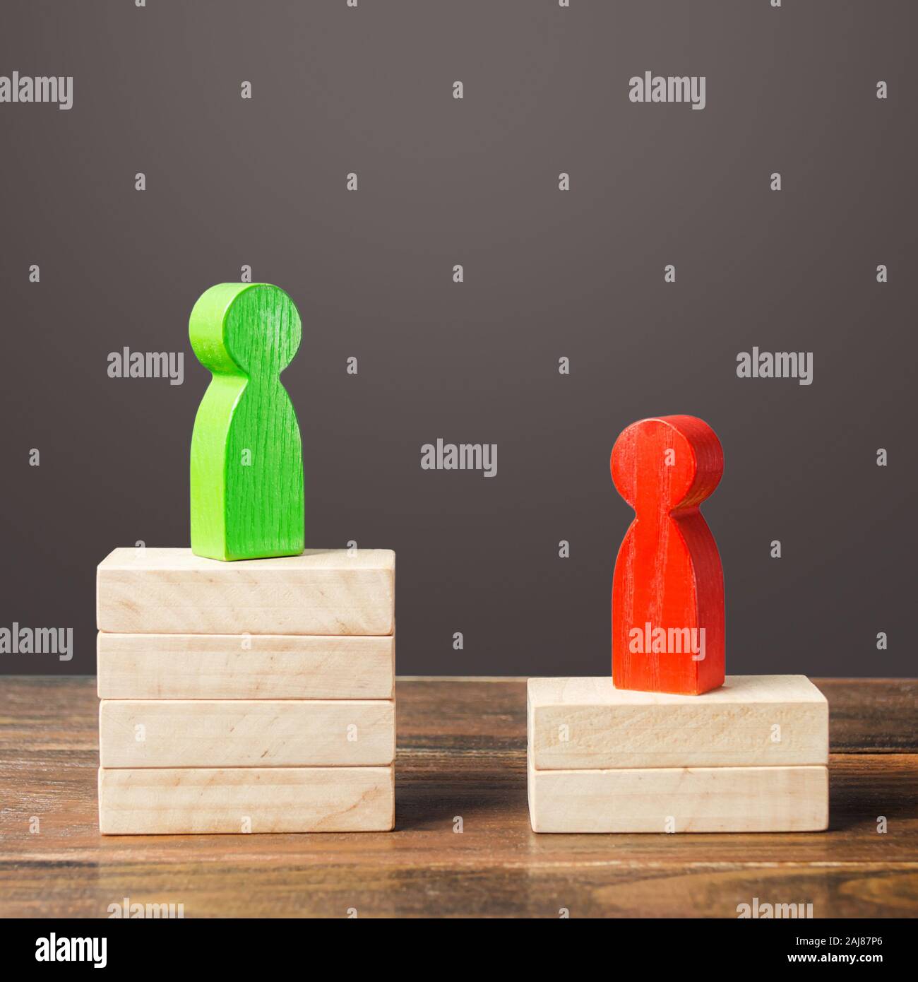 Leadership rivalry between two hi-res stock photography and images - Alamy