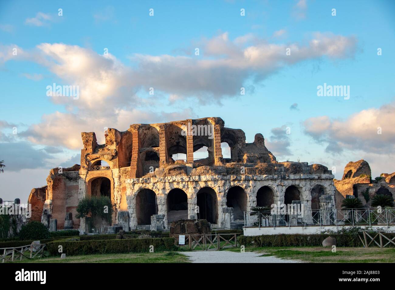 Roman amphiteathre in the city of Capua, second only to the Colosseum ...