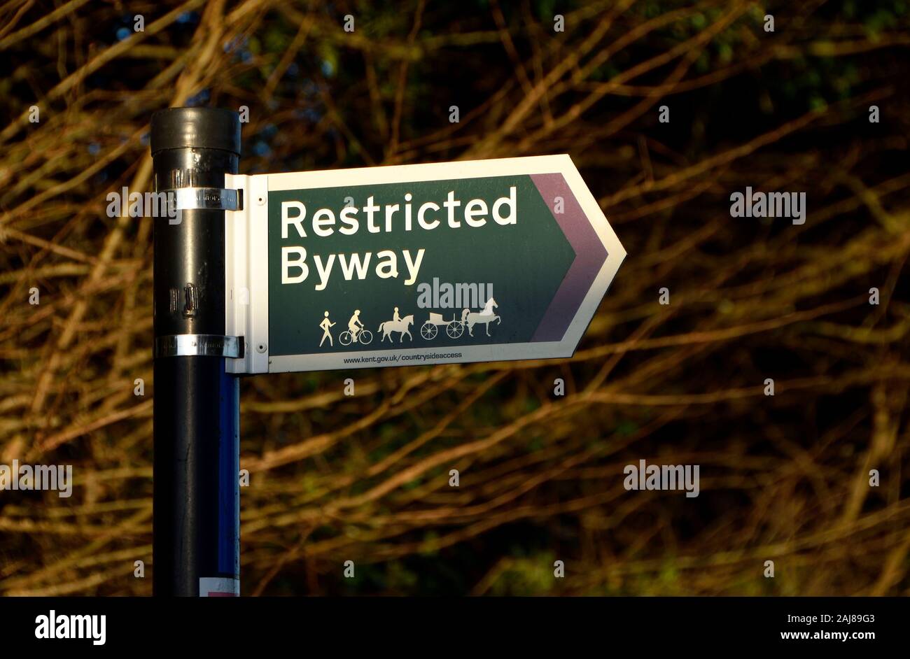 Uk sign restricted byway footpath hi-res stock photography and images ...
