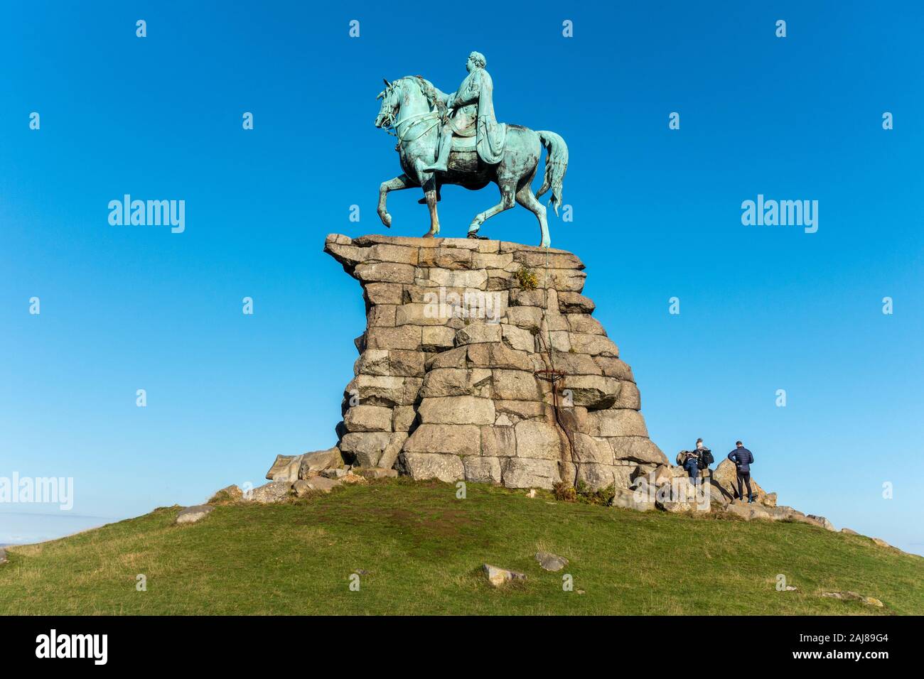 The Copper Horse statue of King George III as a Roman Emperor on Snow ...