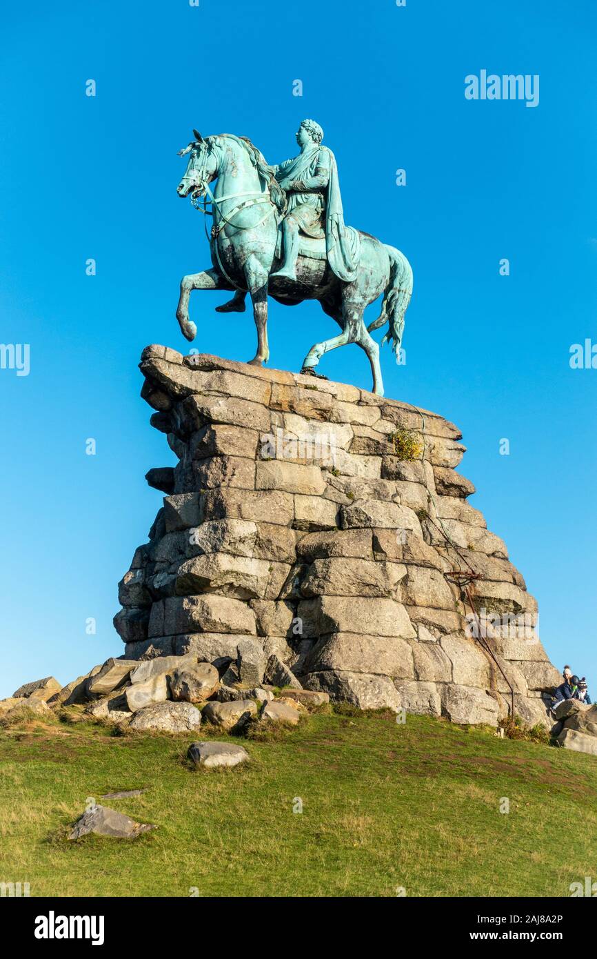 The Copper Horse statue of King George III as a Roman Emperor on Snow ...