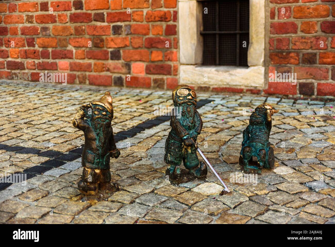 Wroclaw, Poland - June 25, 2019: City symbol landmark sculpture dwarfs ...