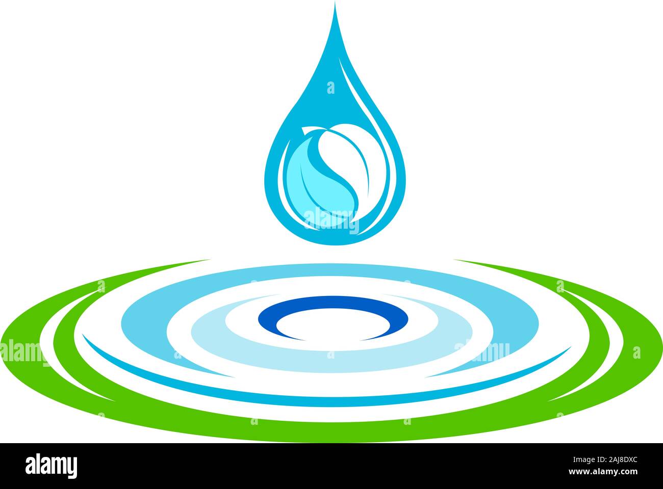 water ripples logo Stock Photo - Alamy