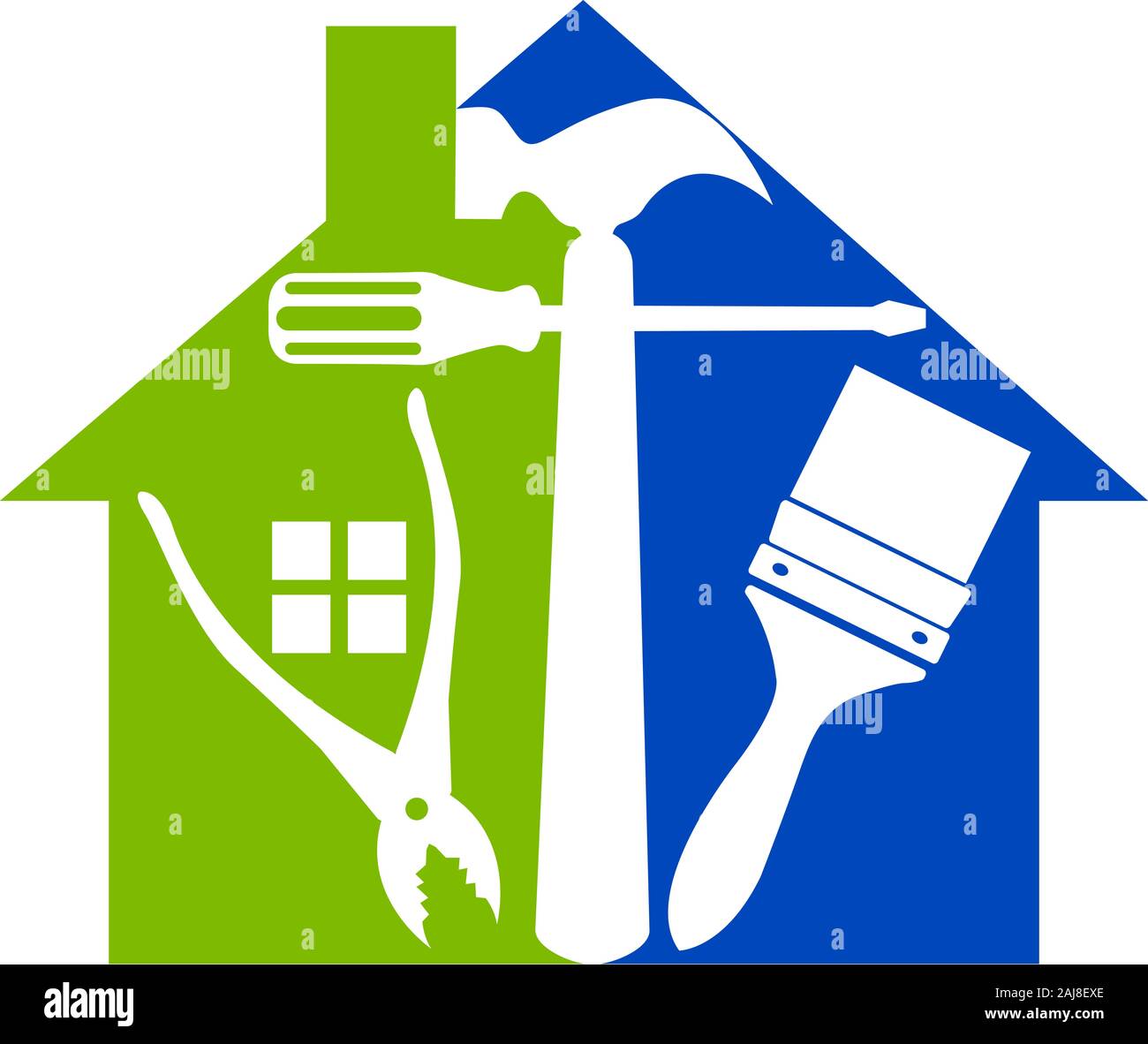 Building tools emblem hi-res stock photography and images - Alamy