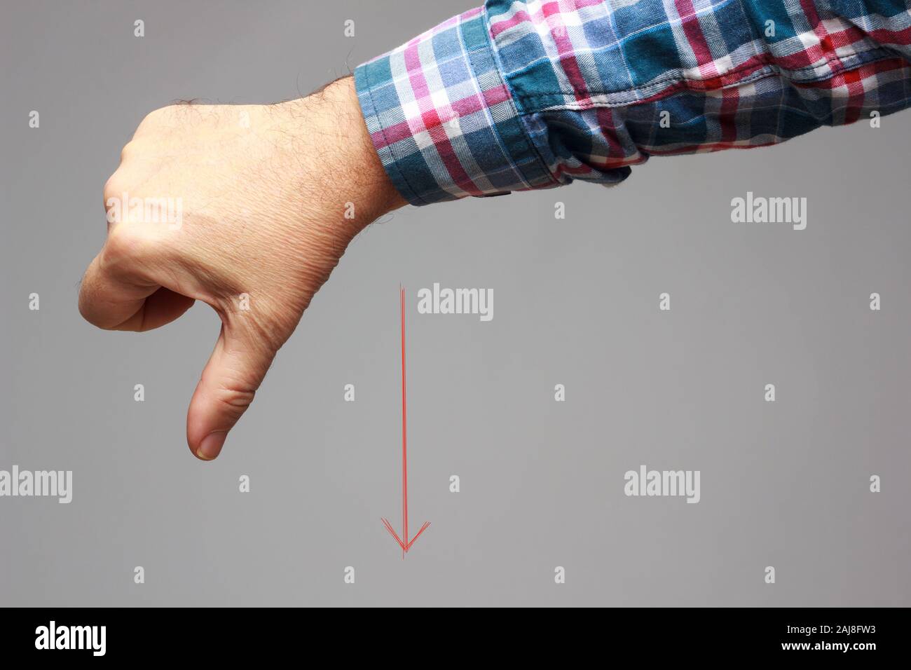 Hand of an adult person making signs and signals, showing numbers ...