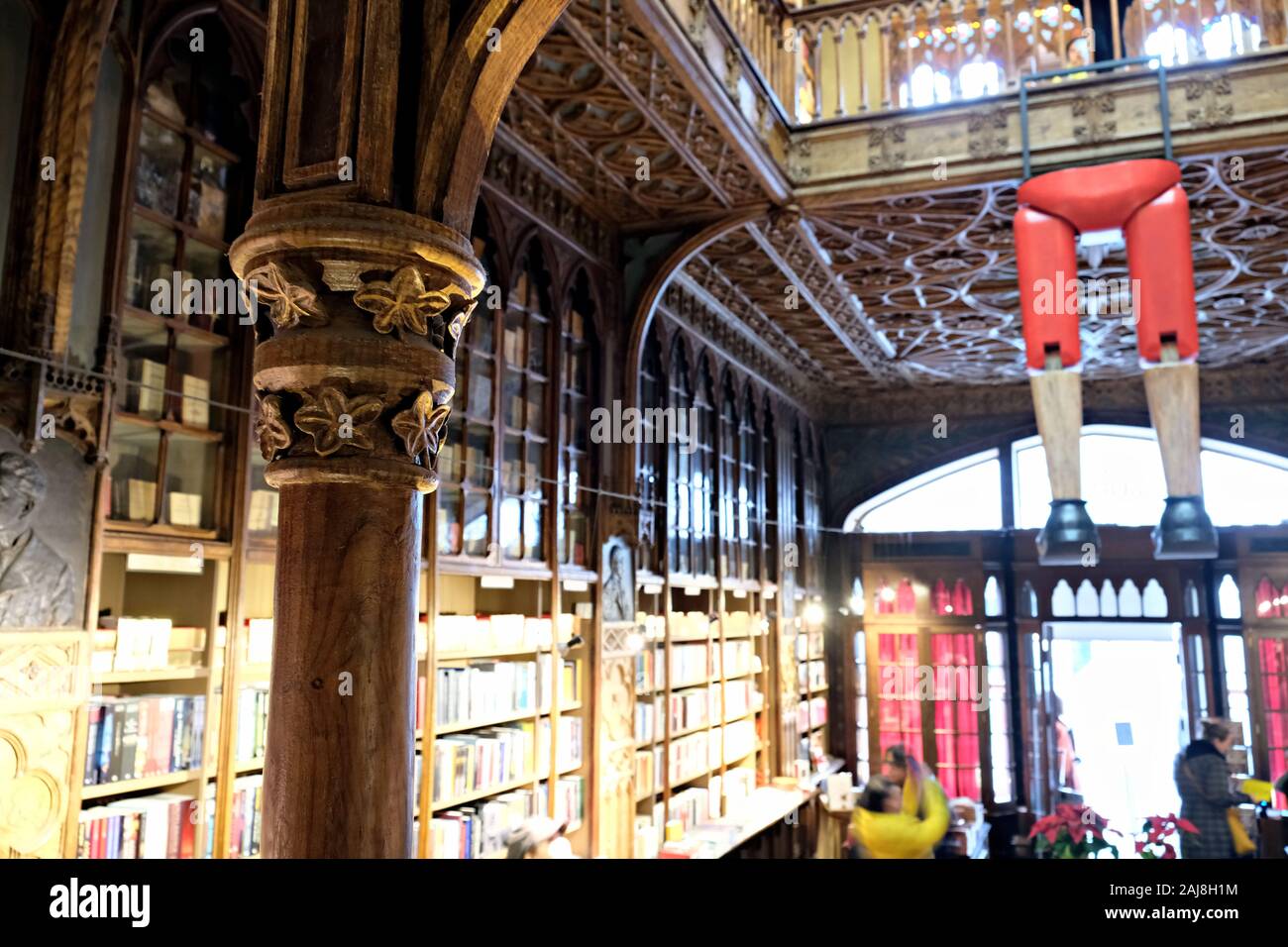 Interior view of the famous Lello & Irmao library Stock Photo - Alamy