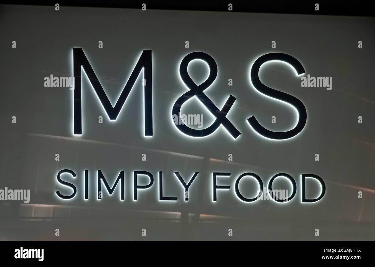 M&S Simply Food store in Liverpool Stock Photo - Alamy