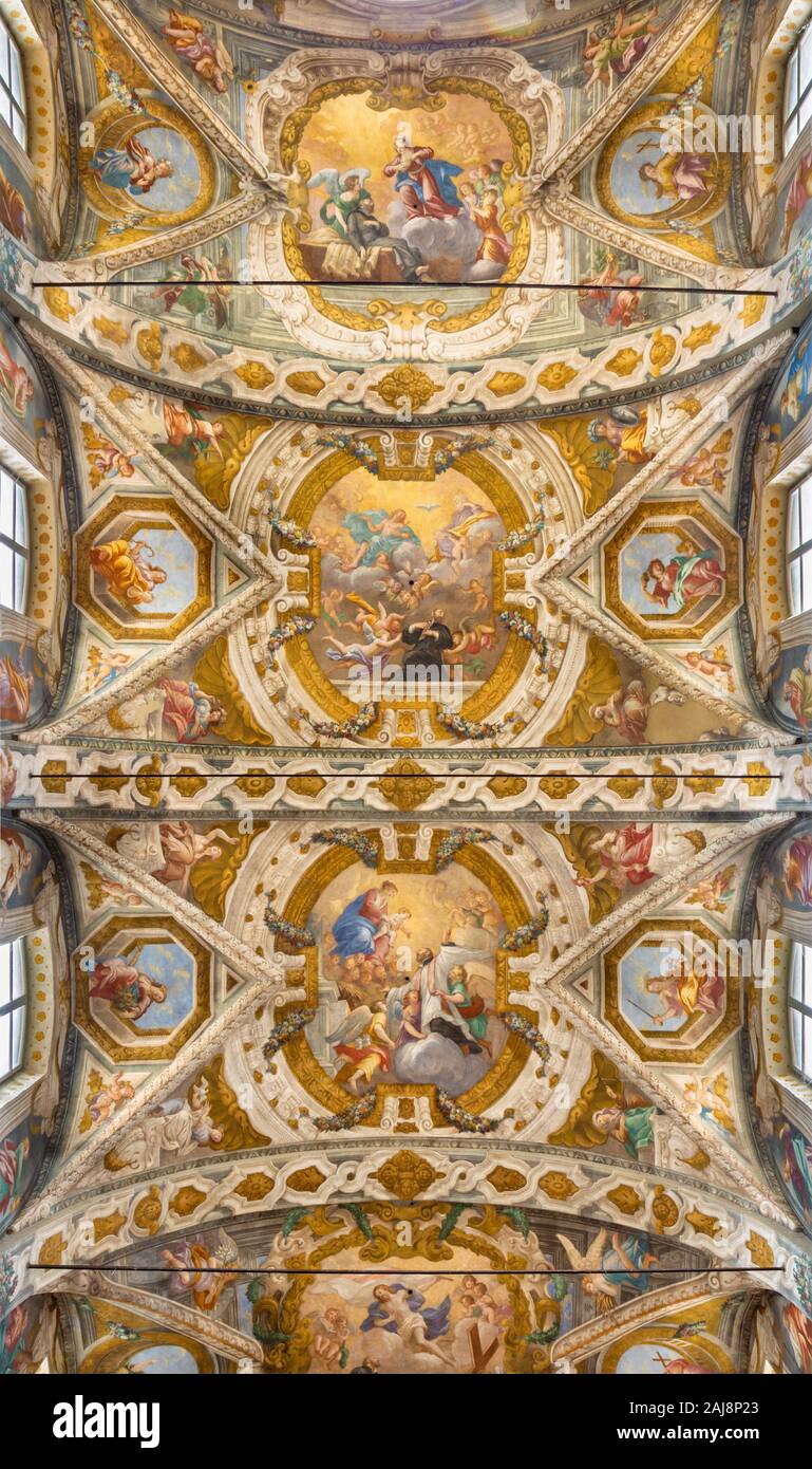 Parma - The ceiling frescoes from life of Saint Cajetan - Gaetano di ...
