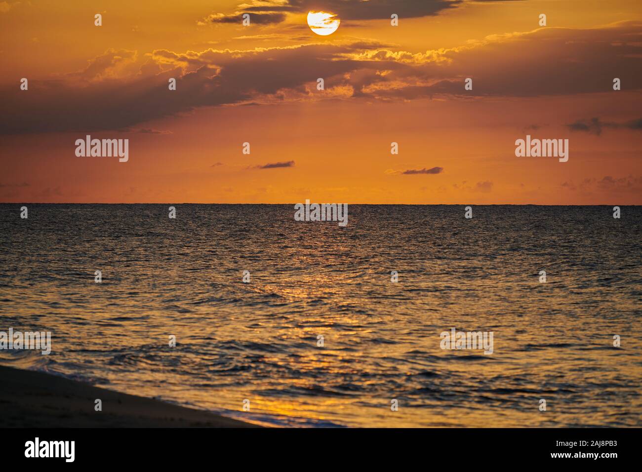 Beach sosua sunset dominican republic hi-res stock photography and ...