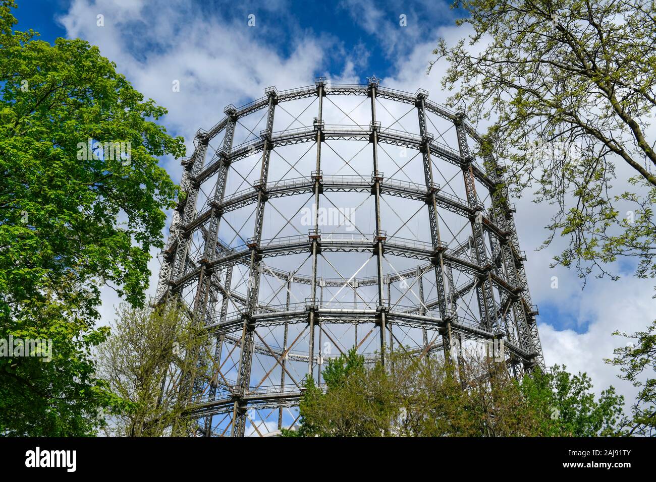 Gasometer, EUREF-Campus, Schöneberg, Berlin, Deutschland Stock Photo ...