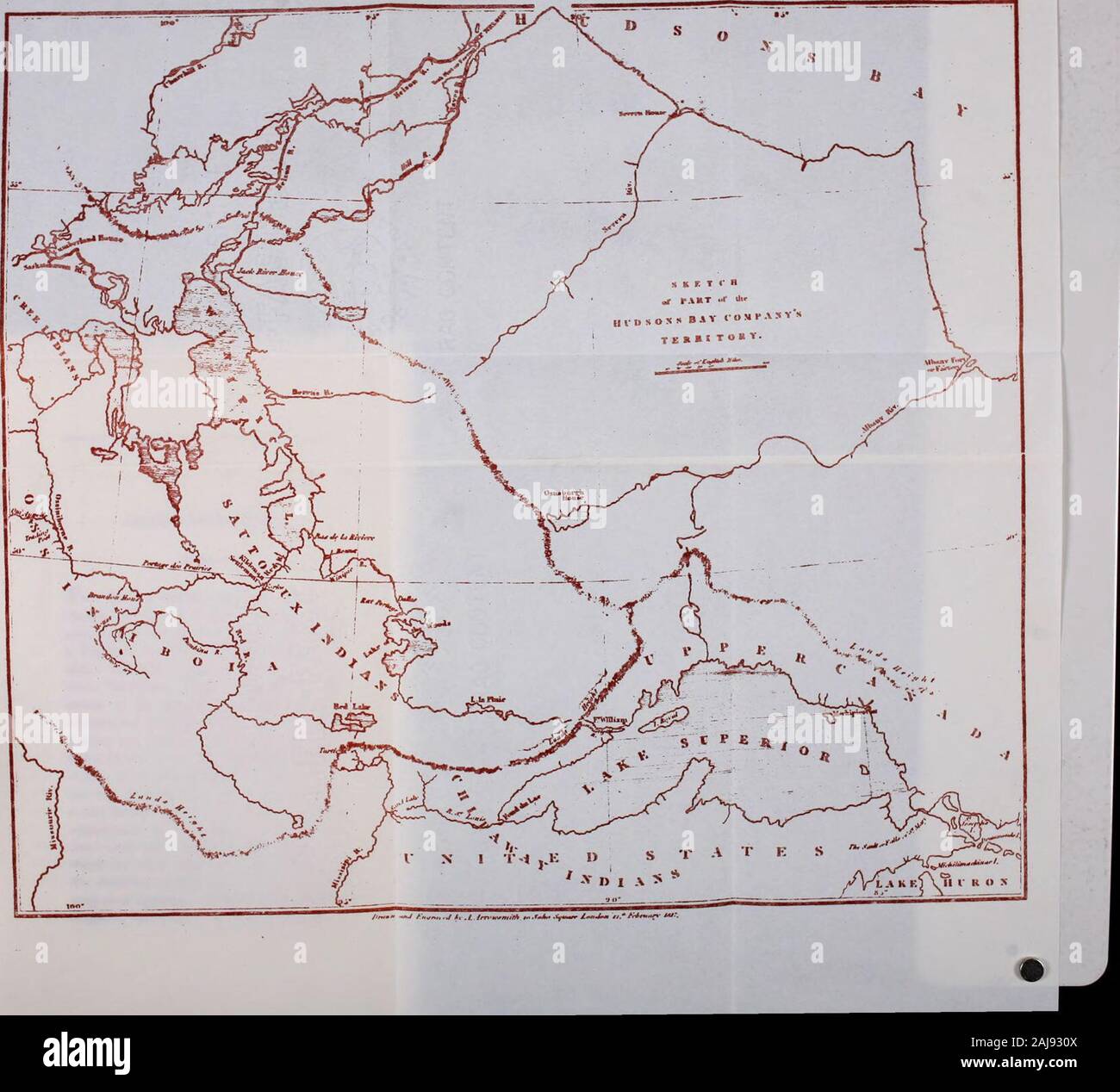 1816 map america hi-res stock photography and images - Alamy