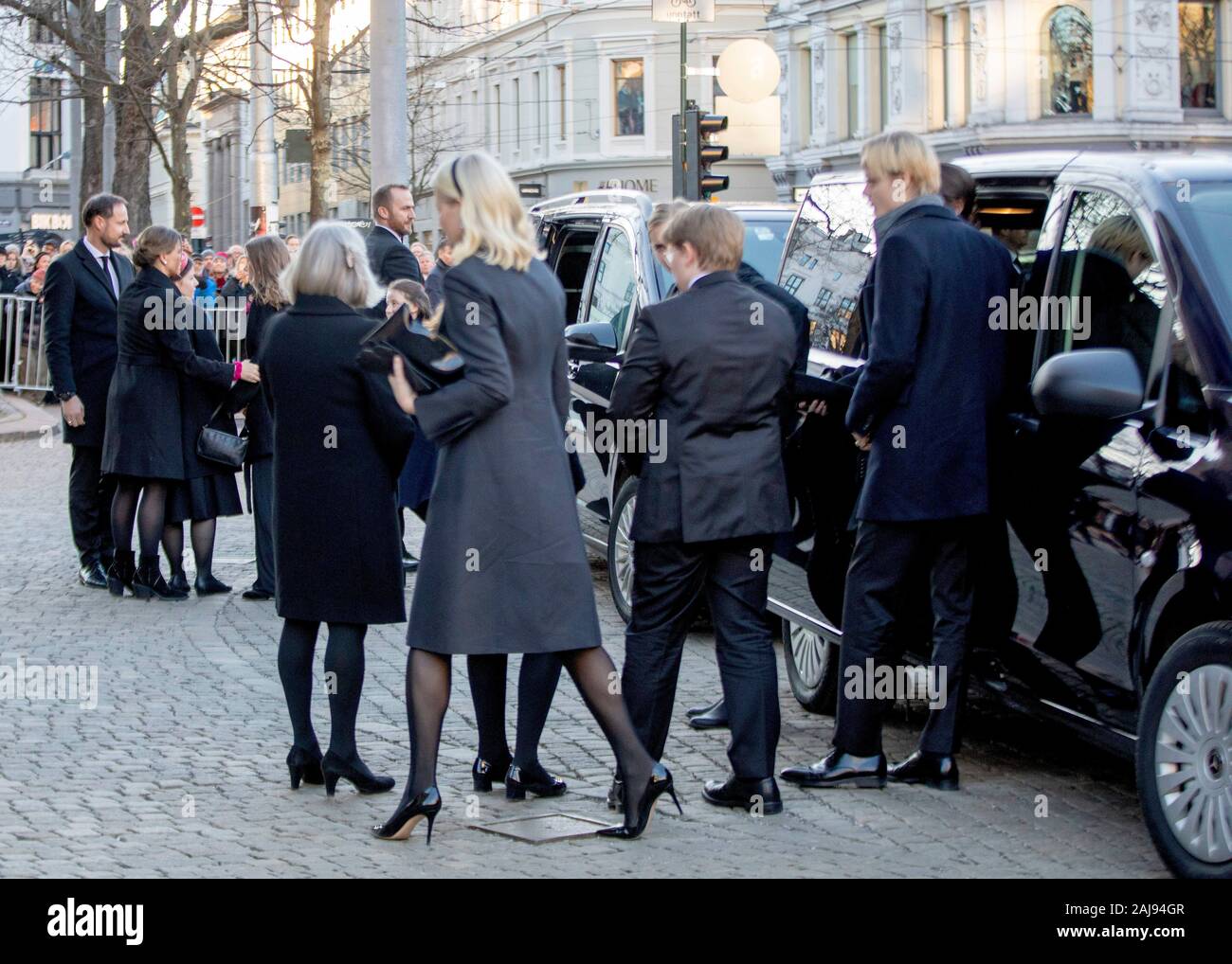 Oslo, Norway. 03rd Jan, 2020. Crown Prince Haakon, Crown Princess Mette ...