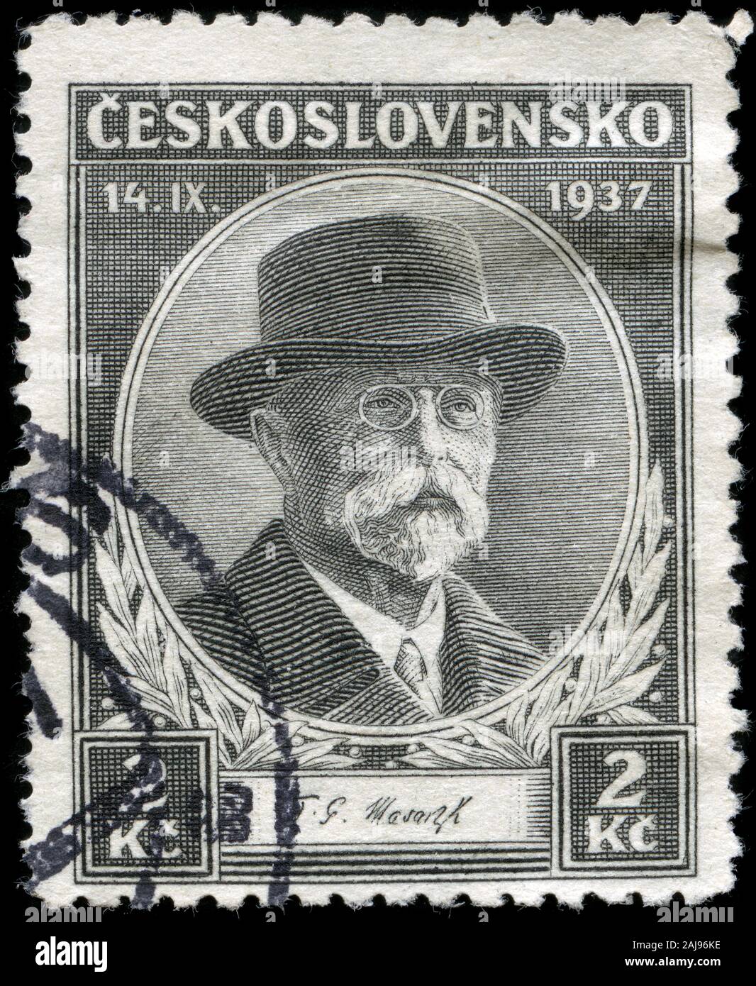 Tomáš Garrigue Masaryk (1850-1937), president Stock Photo - Alamy