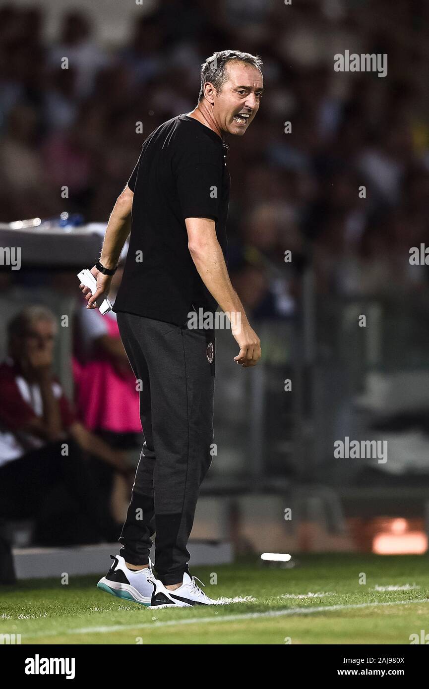 Marco giampaolo head coach of ac milan hi-res stock photography and ...