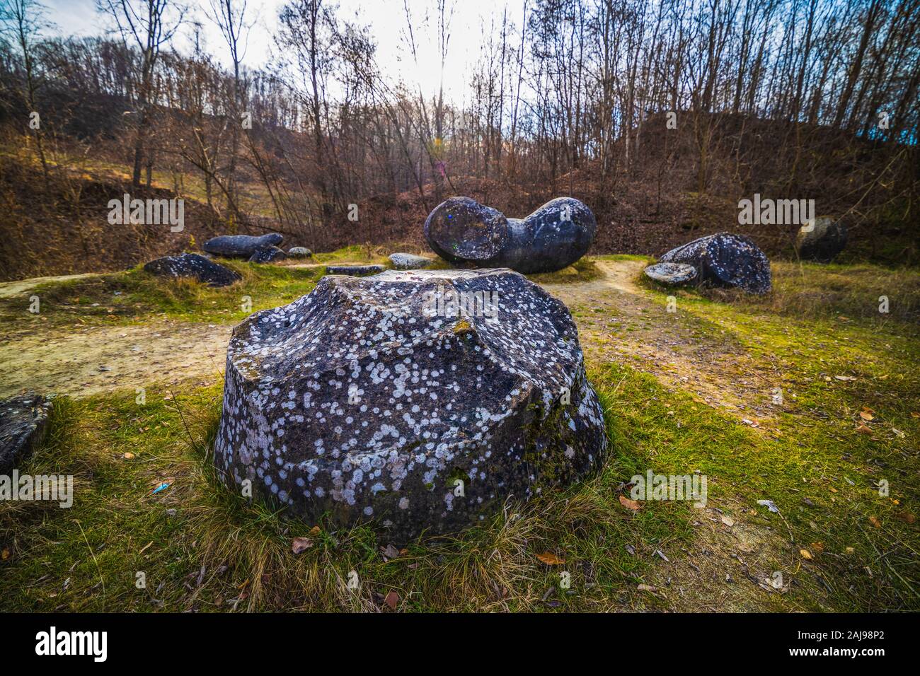 Trovantii – the strangest living stones in Romania Stock Photo - Alamy