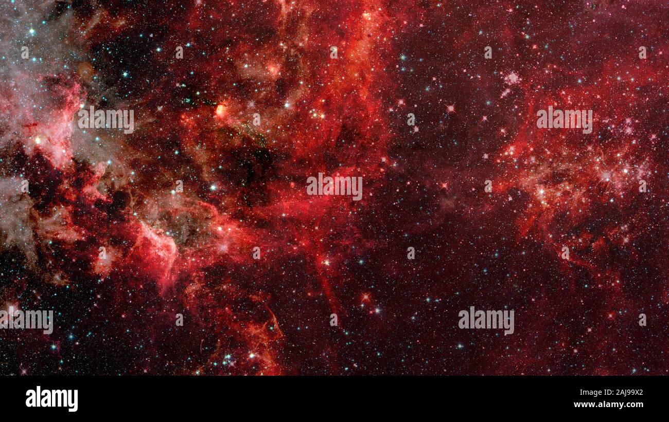 Infinite space background with nebulas and stars. This image elements ...